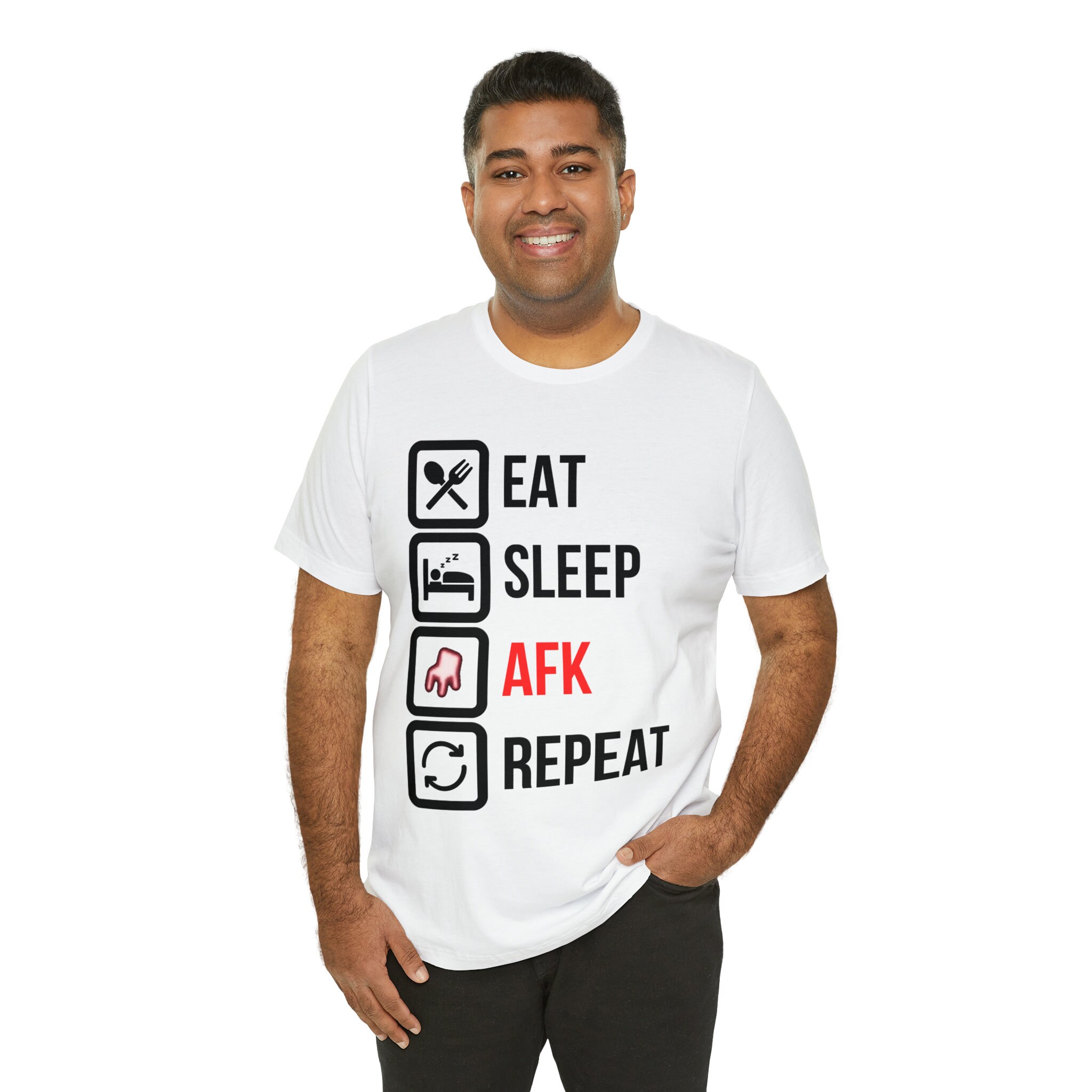 FFXIV T-shirt Final Fantasy XIV Eat Sleep AFK Repeat - Etsy