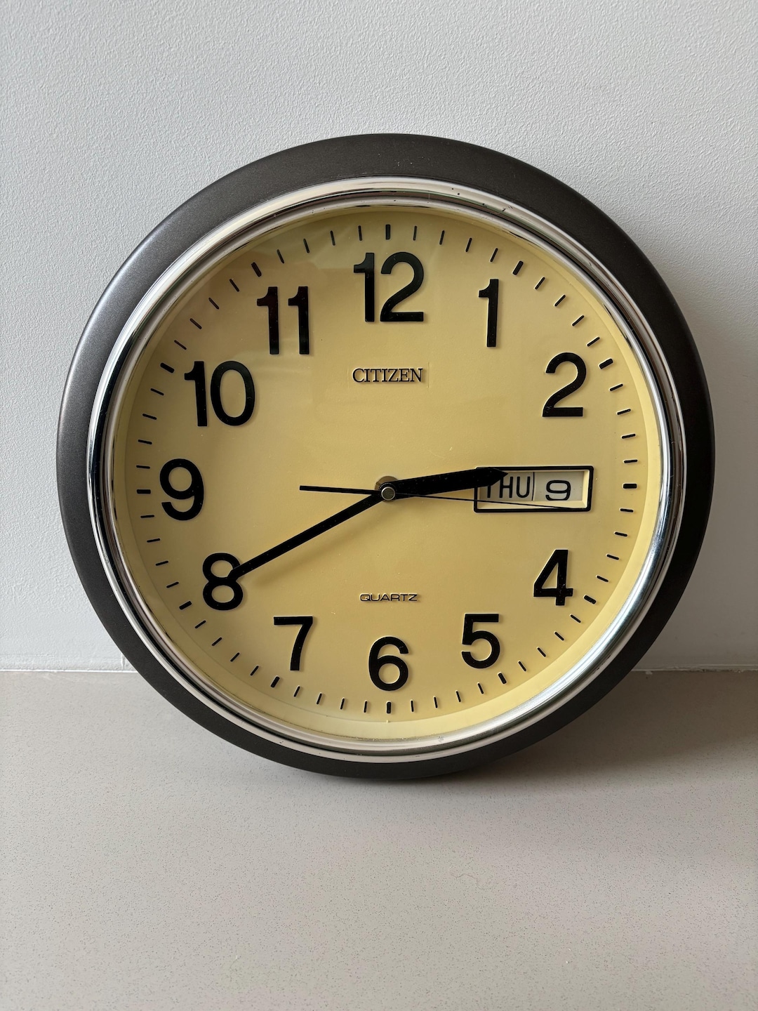 Vintage Citizen Wall Clock With Calendar / Eighties 1980 - Etsy