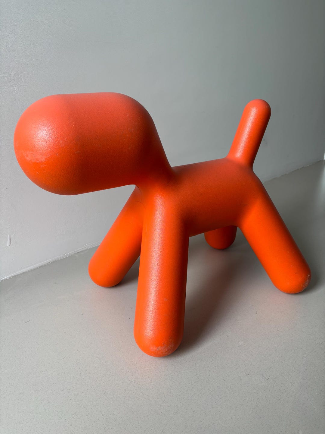 Contemporary Design - Vintage MAGIS Puppy Orange Plastic Abstract Dog ...