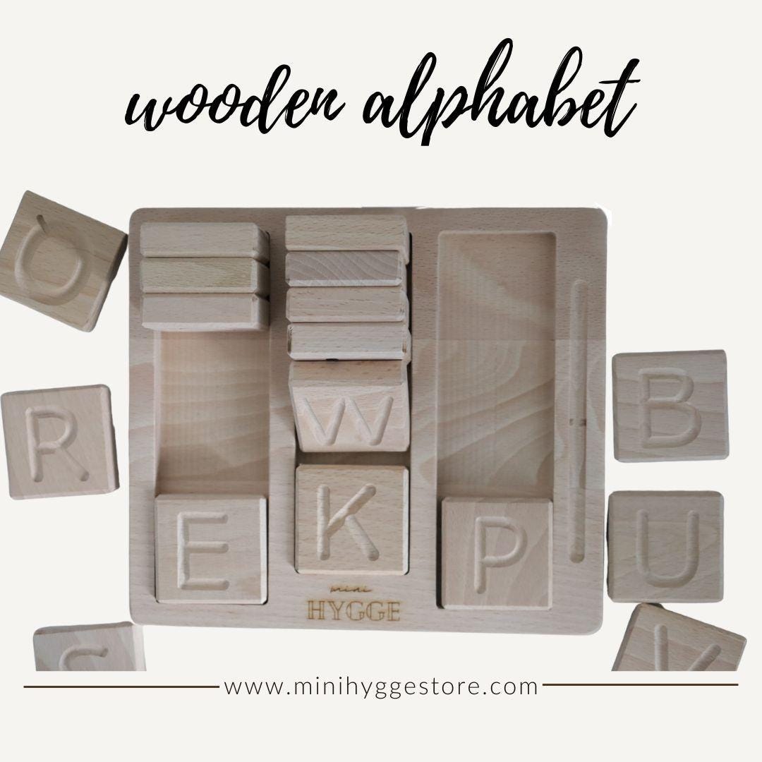 Wooden Alphabet Set – A Hands-on Learning Tool - Etsy