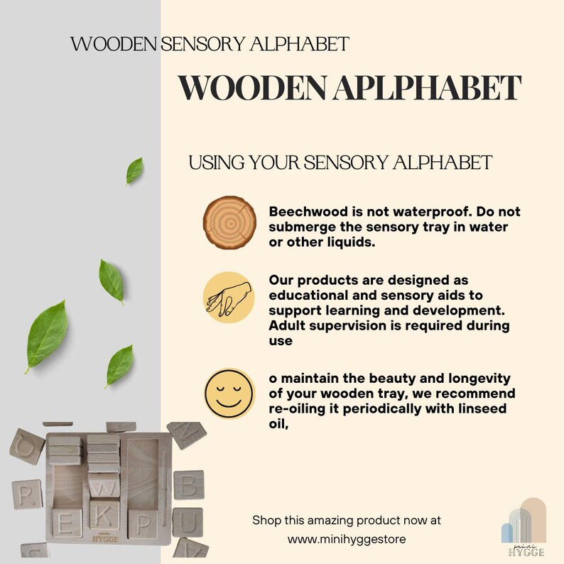 Wooden Alphabet Set – A Hands-on Learning Tool - Etsy