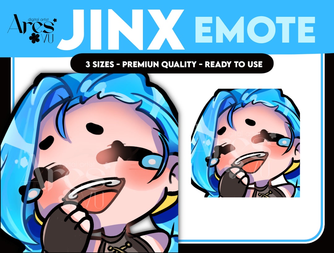 Jinx Laugh Emote for Twitch / Discord / Youtube / Custom Twitch Emotes ...