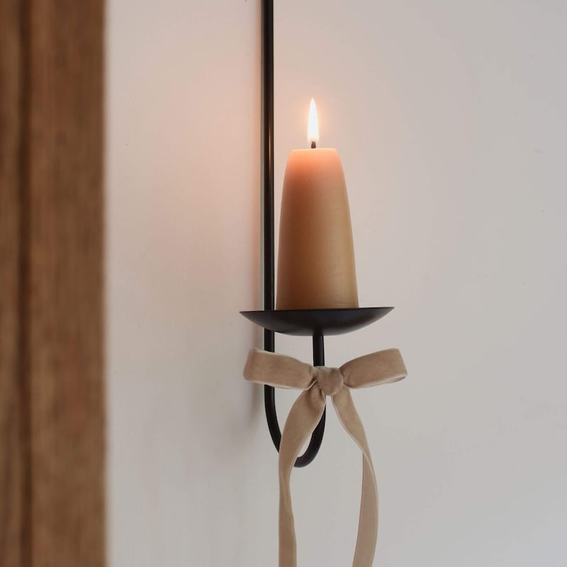 Candle Sconce With Bow - Etsy