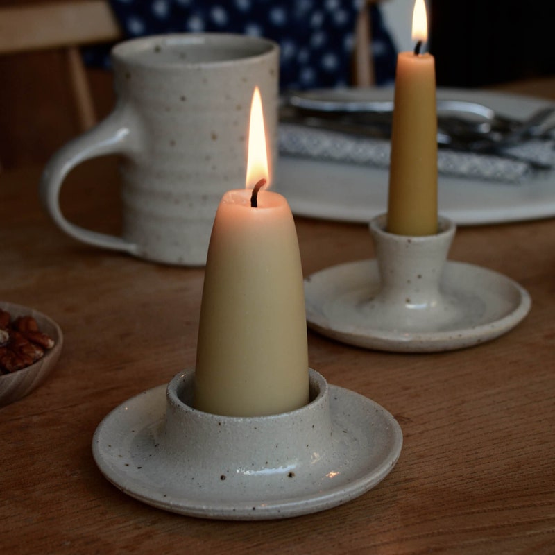 Ceramic Candlesticks - Etsy