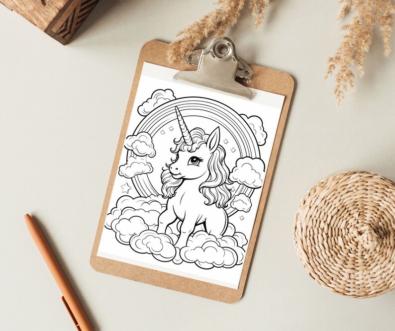 Unicorn Activity Book for Kids: 340 Printable Unicorn Coloring - Etsy