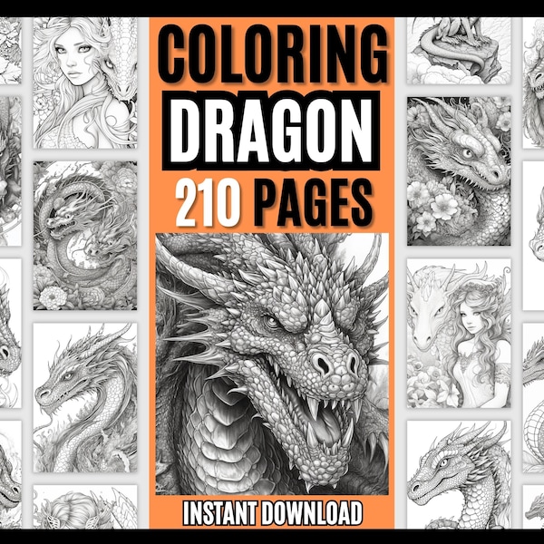 Mythical Coloring Pages for Adults - Etsy