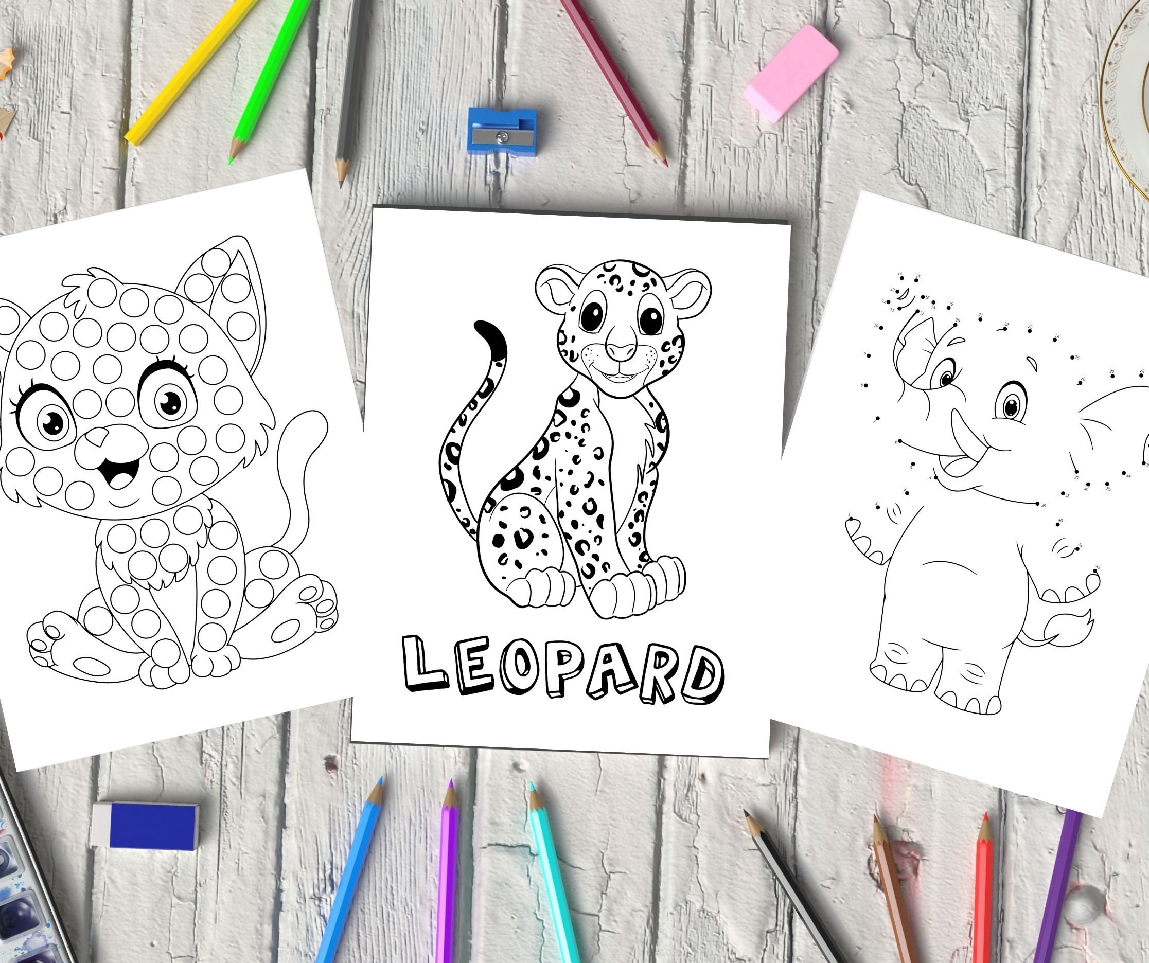 Animals Activity Book for Kids: Coloring Pages, Coloring Book ...