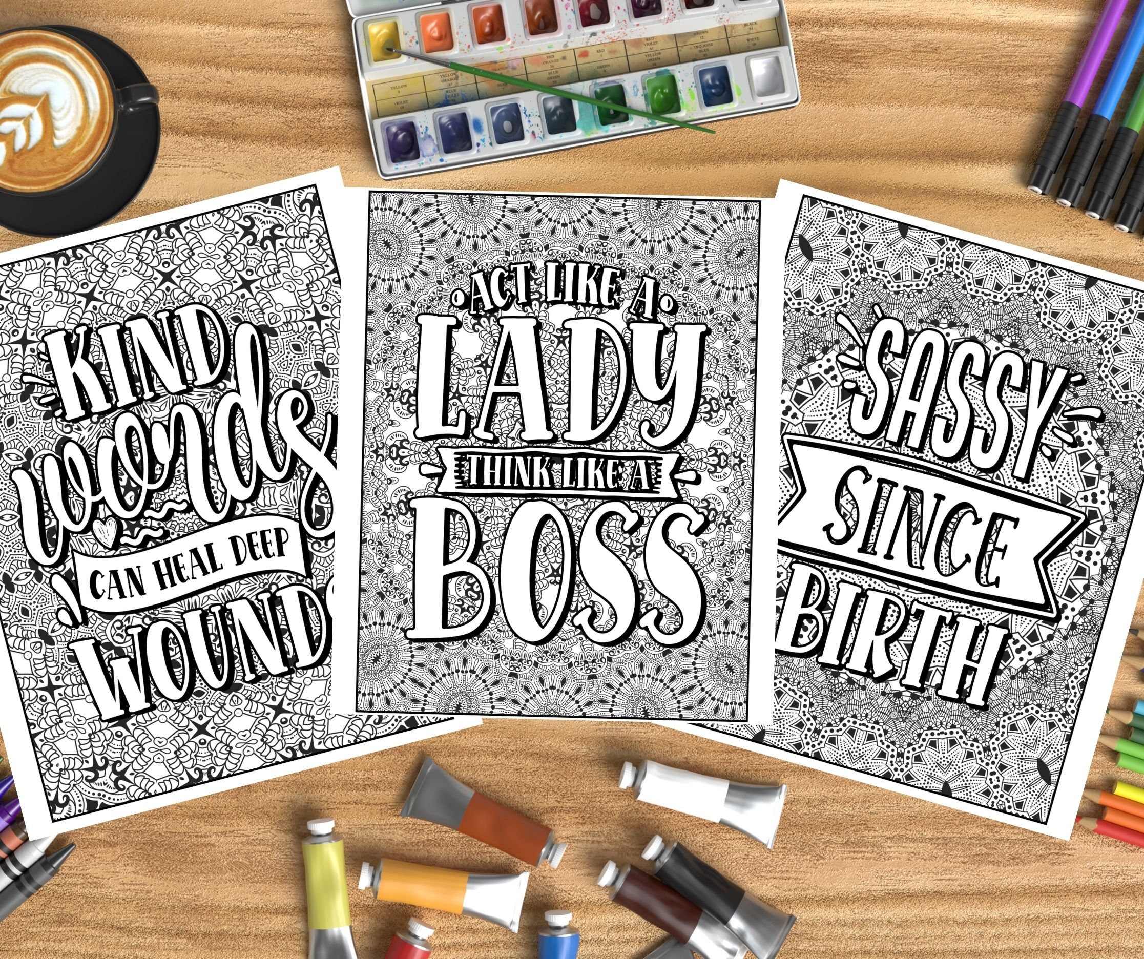 Sassy Quotes Coloring Pages: Unleash Creativity With Sassy Sayings ...