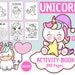 Unicorn Activity Book for Kids: 340 Printable Unicorn Coloring Pages ...