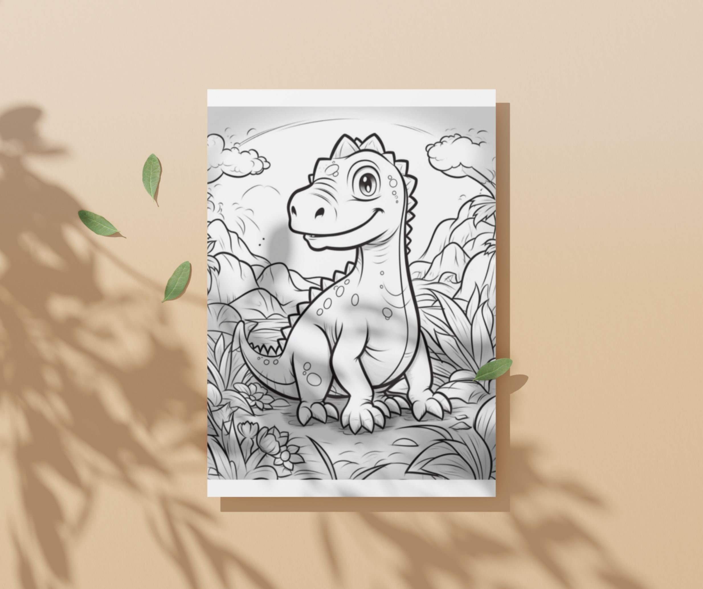 Dinosaur Adventures:digital Kids Coloring Book-430 Illustrations ...