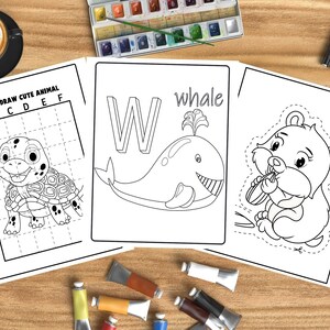 280 Animals Activity Pages for Kids: Coloring Pages, How to Draw, Maze ...