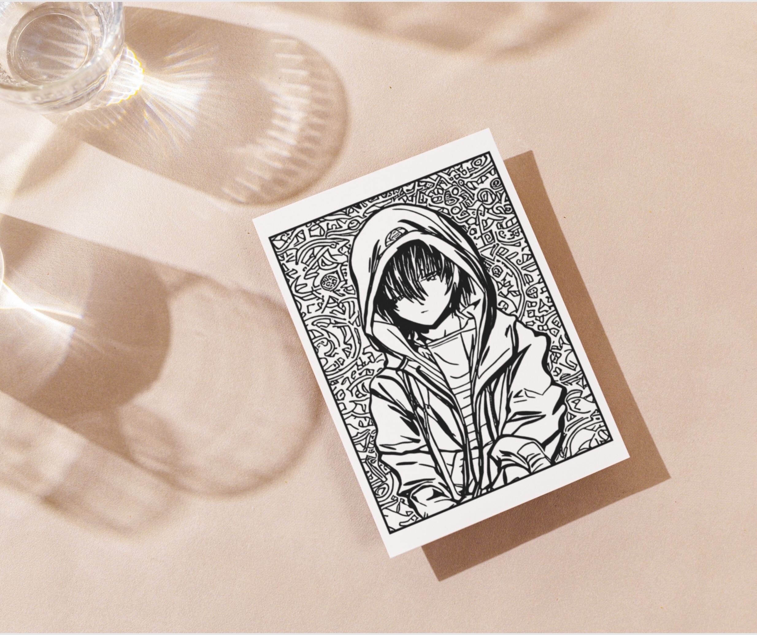 Anime Coloring Pages: Digital Coloring Book for Kids & Teens Spark ...