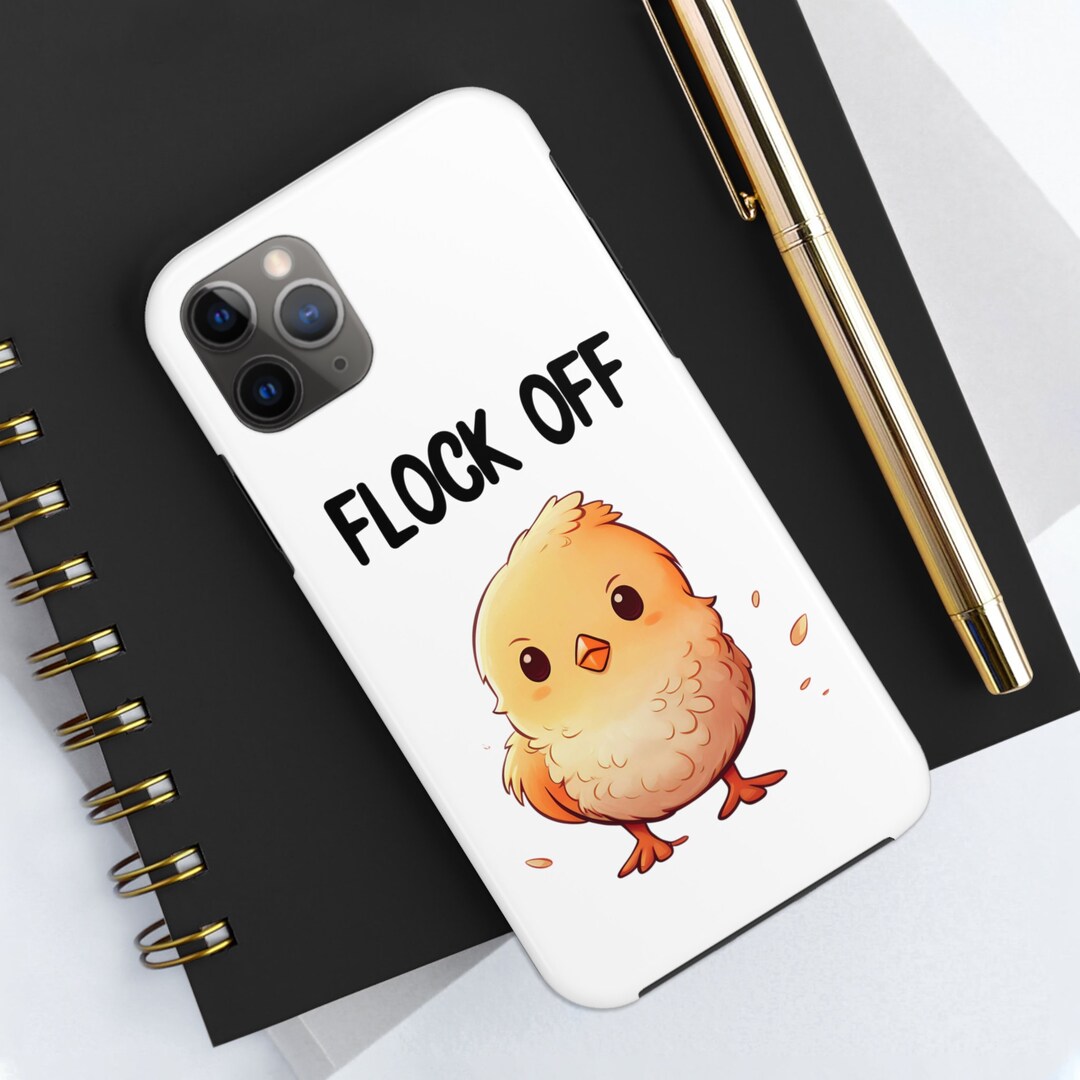 Cute Angry Chick Bird Case, Kawaii Aesthetic Phone Case iPhone 14 11 ...