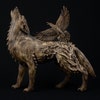 Wolf and Raven, Raven Statue, Wolf Statue White Wolf Howling Wolf ...