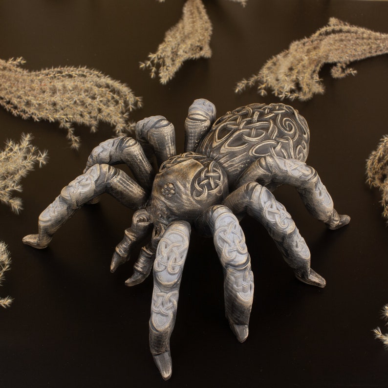 Spider Statue ,spider Figurine Wooden Spider Gothic Spider, Norse Pagan ...