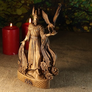 Enki Statue: Sumerian God of Wisdom, Eagle Symbol - Etsy