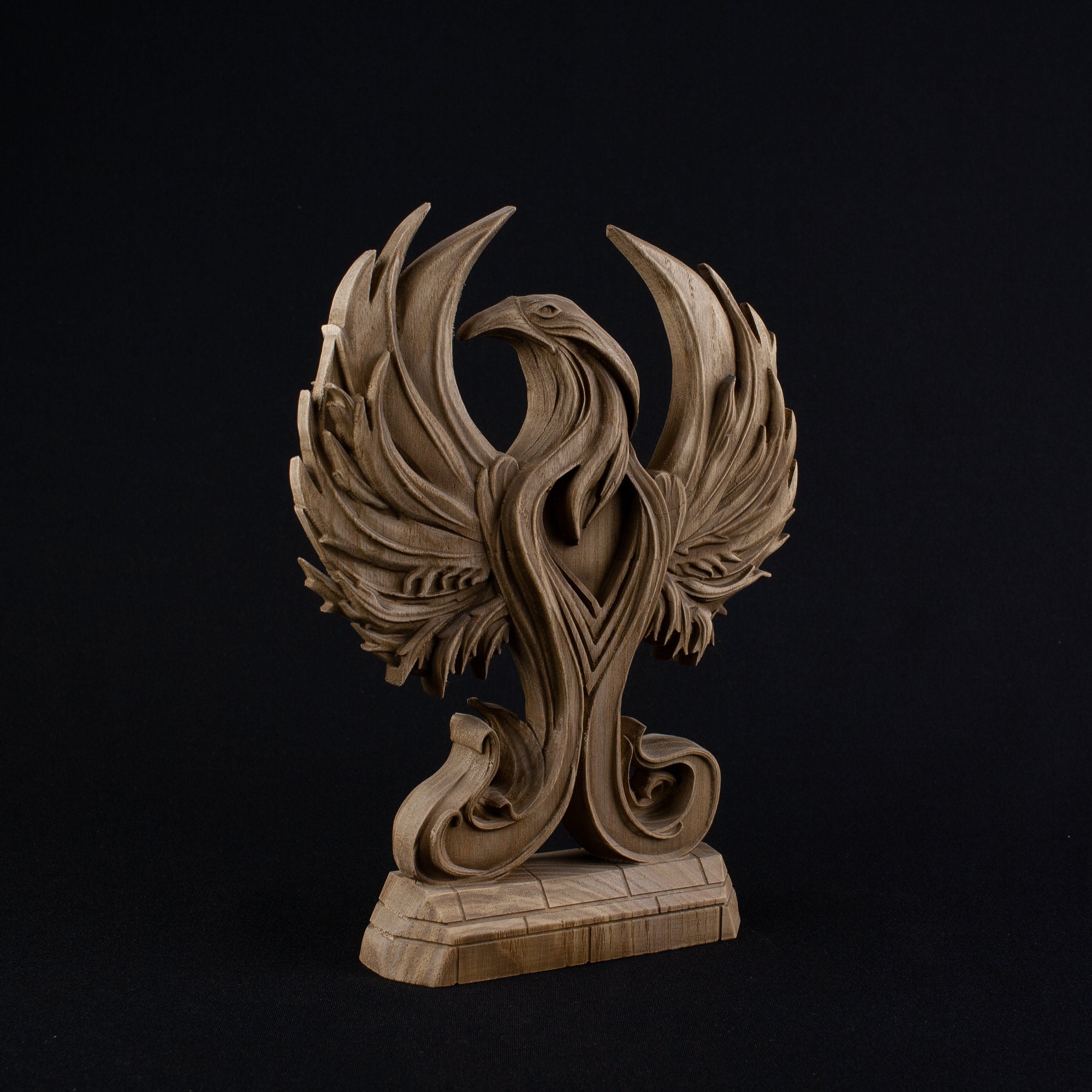 Phoenix Statue, Phoenix Figurine Phoenix Art Mythical Bird Wooden Birds ...