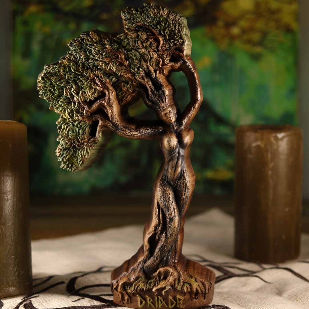 Dryad Statue: Greek Mythology Forest Nymph - Etsy