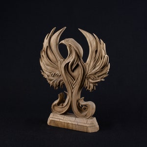 Phoenix Statue, Phoenix Figurine Phoenix Art Mythical Bird Wooden Birds ...