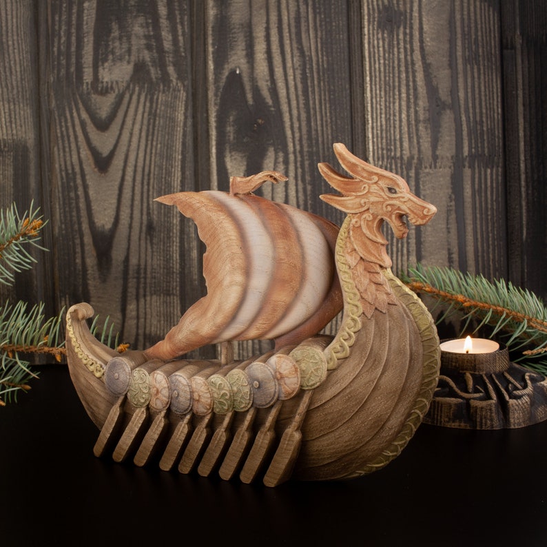Drakkar Viking Dragon Viking Boat Dragon Statue Odin Viking Longship ...
