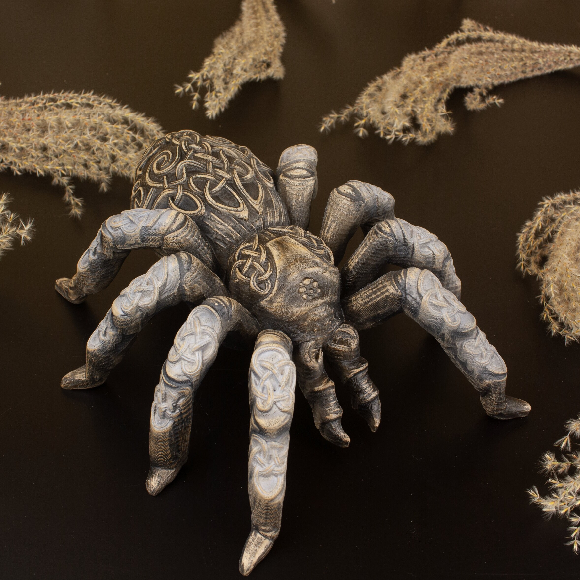 Spider Statue ,spider Figurine Wooden Spider Gothic Spider, Norse Pagan ...