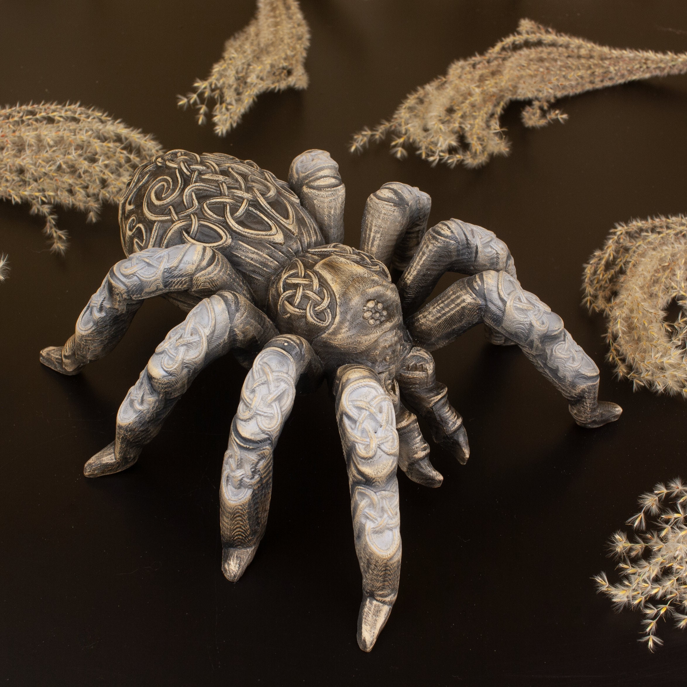 Spider Statue ,spider Figurine Wooden Spider Gothic Spider, Norse Pagan ...