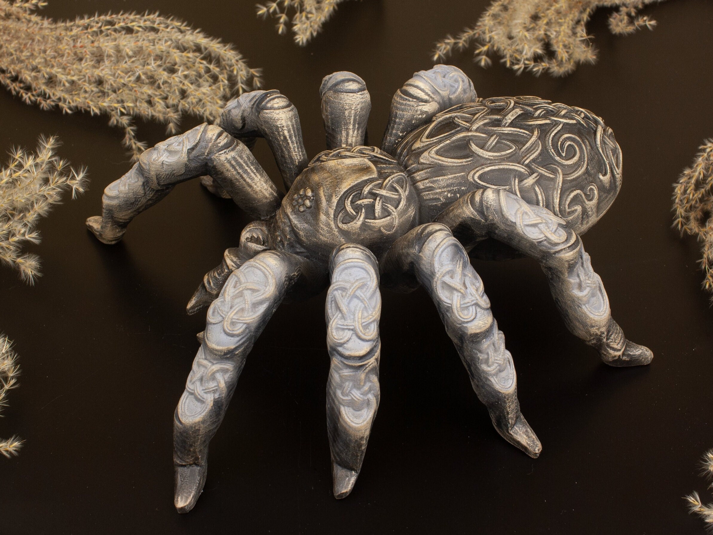 Spider Statue ,spider Figurine Wooden Spider Gothic Spider, Norse Pagan ...