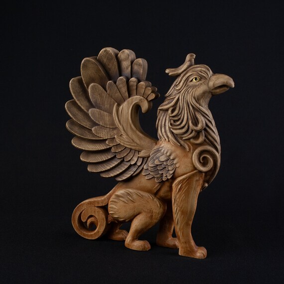 Griffon Sculpture Mythology Griffin Griffon Lion Eagle Statue Viking