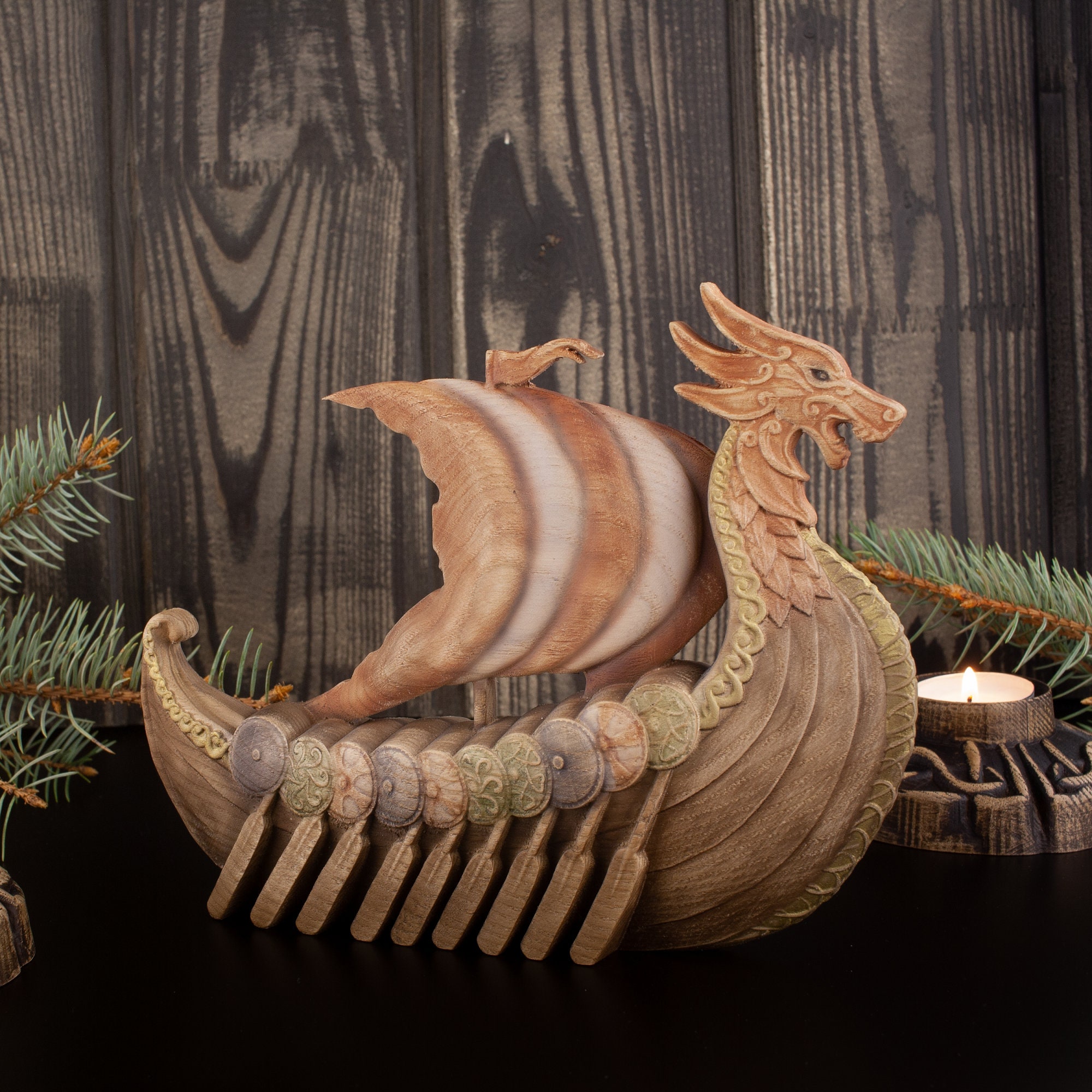 Drakkar Viking Dragon Viking Boat Dragon Statue Odin Viking Longship ...