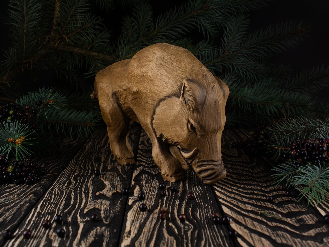 Boar Figurine Pig Figueine Boar Statue Wild Hog Pig Statue - Etsy