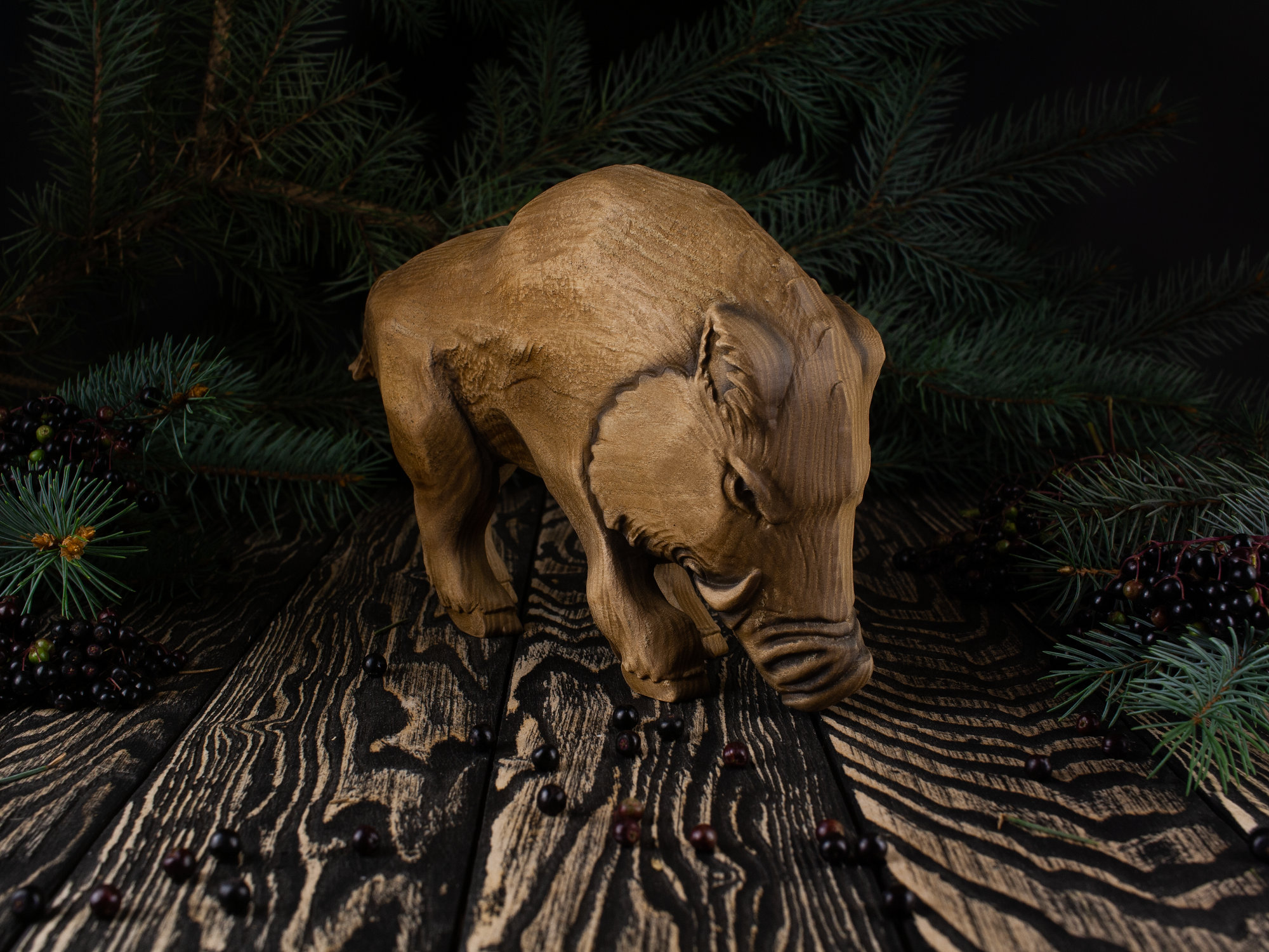 Boar Statue: Sculpture - Etsy