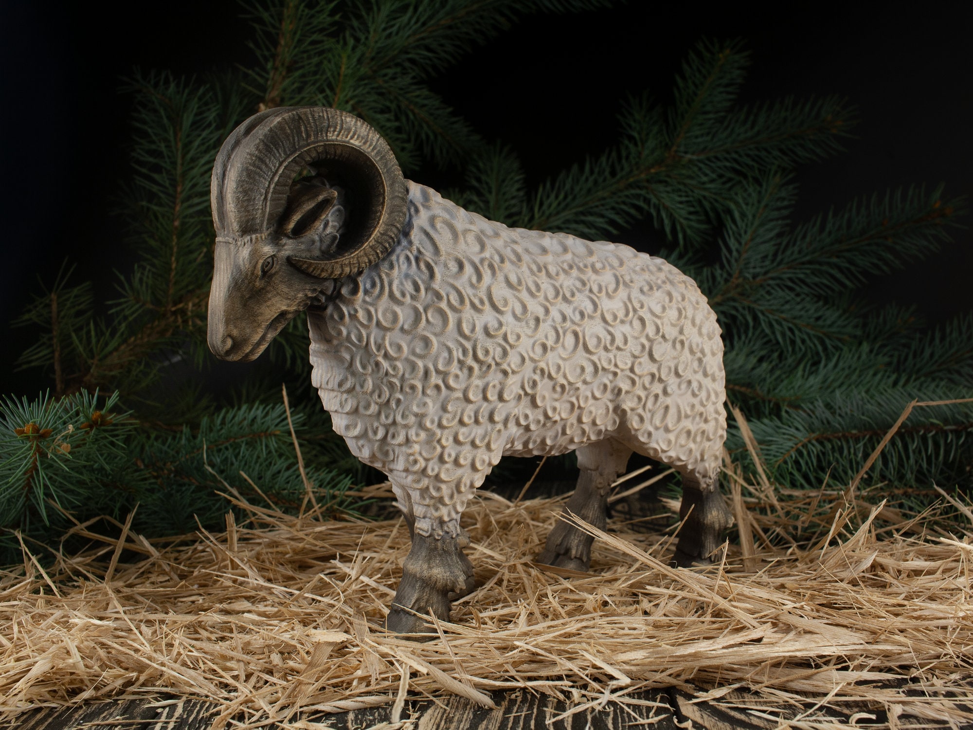 Ram Statue Ram Sculpture Ram Figurine Sheep Sculpture Sheep Figurines ...