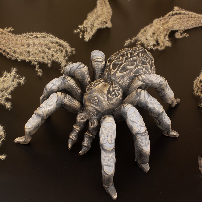 Spider Statue ,spider Figurine Wooden Spider Gothic Spider, Norse Pagan ...