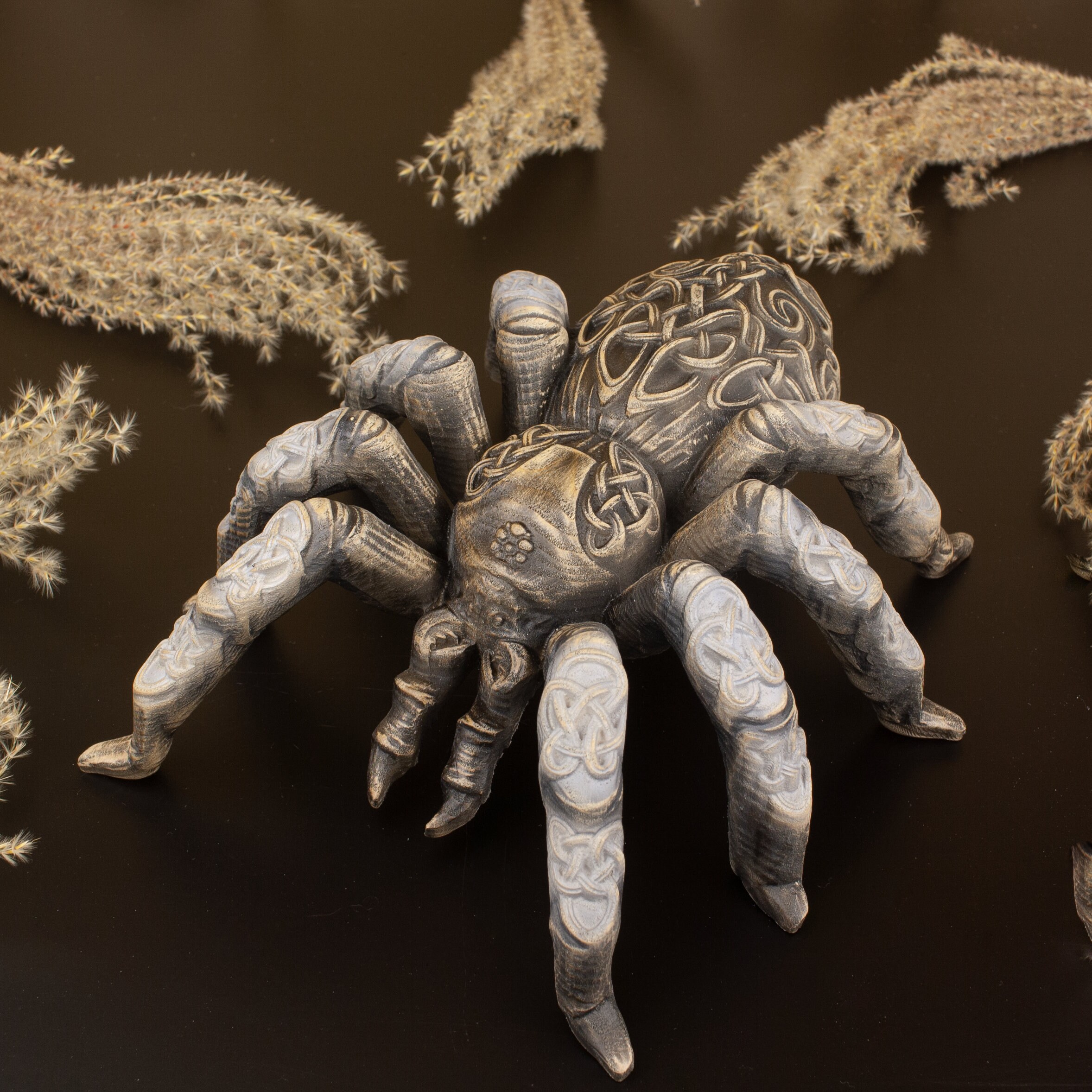 Spider Statue ,spider Figurine Wooden Spider Gothic Spider, Norse Pagan ...