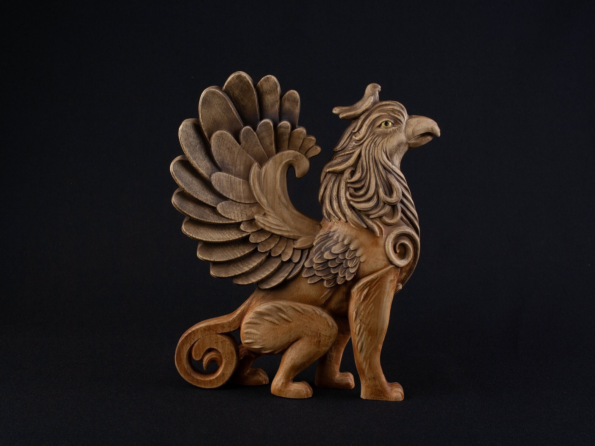 Griffin Sculpture Gryphon Griffin Statue Greek Statue Mythical - Etsy