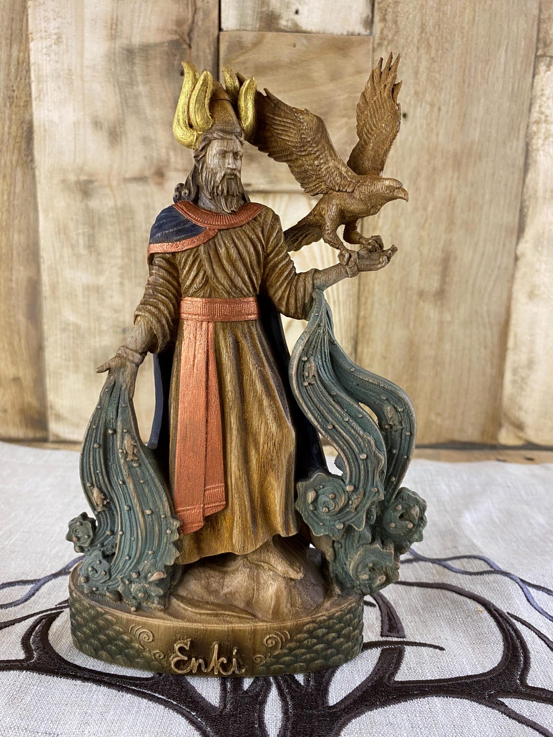 Enki Sumerian Gods God Enki Enki Statue Enlil Anunnaki Mesopotamia ...