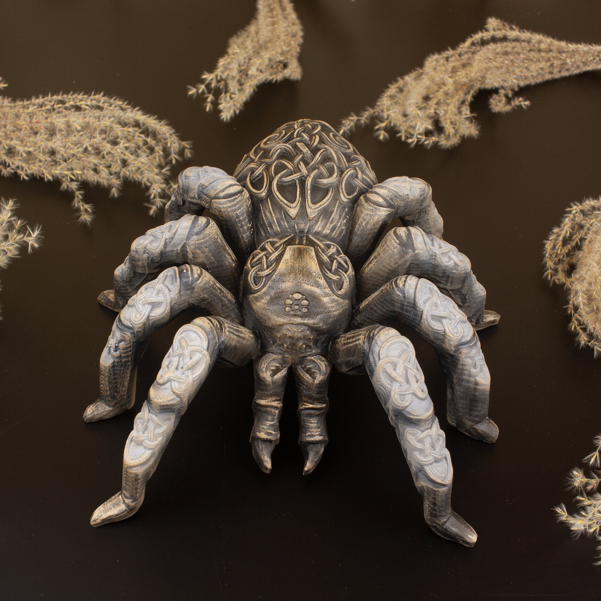 Spider Statue ,spider Figurine Wooden Spider Gothic Spider, Norse Pagan ...