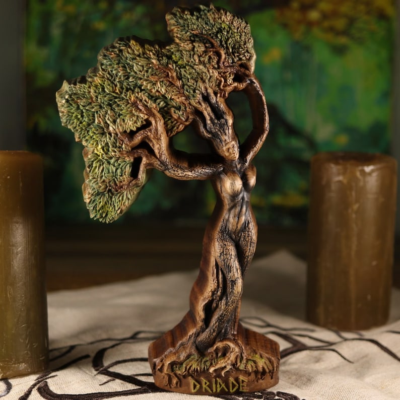 Dryad Statue: Greek Mythology Forest Nymph - Etsy