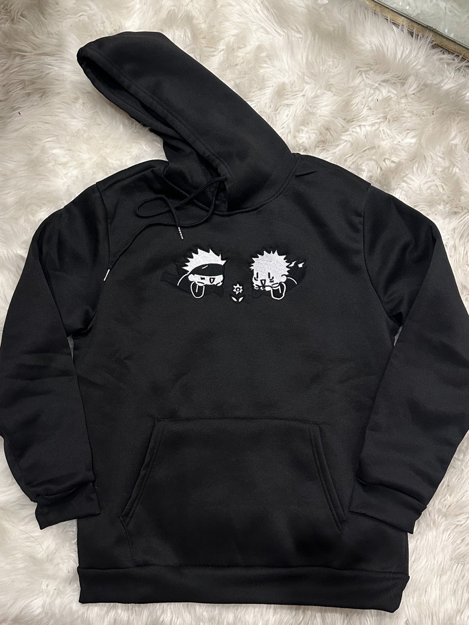 Jujutsu Kaisen Gojo Chibi Itadori Chibi Embroidered Hoodie Gojo Sweater ...