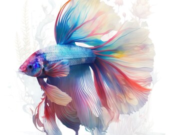 Rainbow Fish Clipart Set Clip Art Set of Fish Cute Fish Happy Fish ...