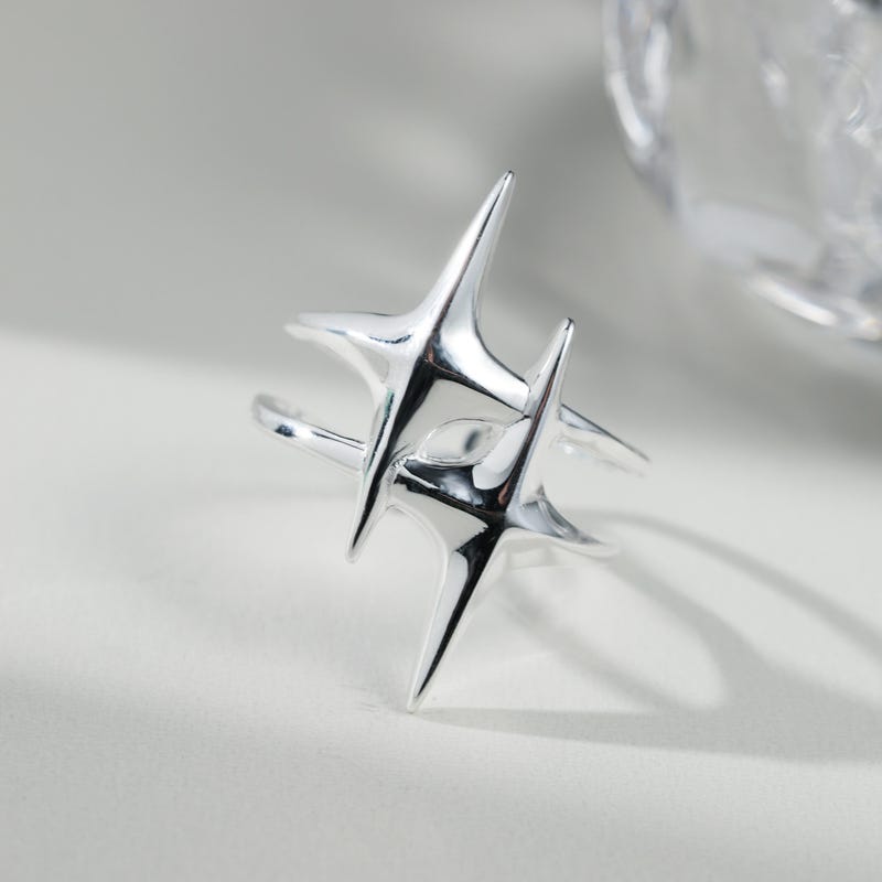 Shiny Silver Ring - Etsy