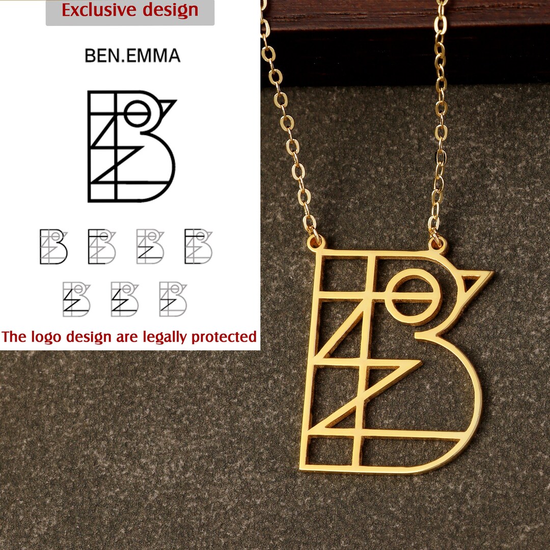 Design Logo Name Necklace, Personal Identity in A Stylish, Unique Gift ...