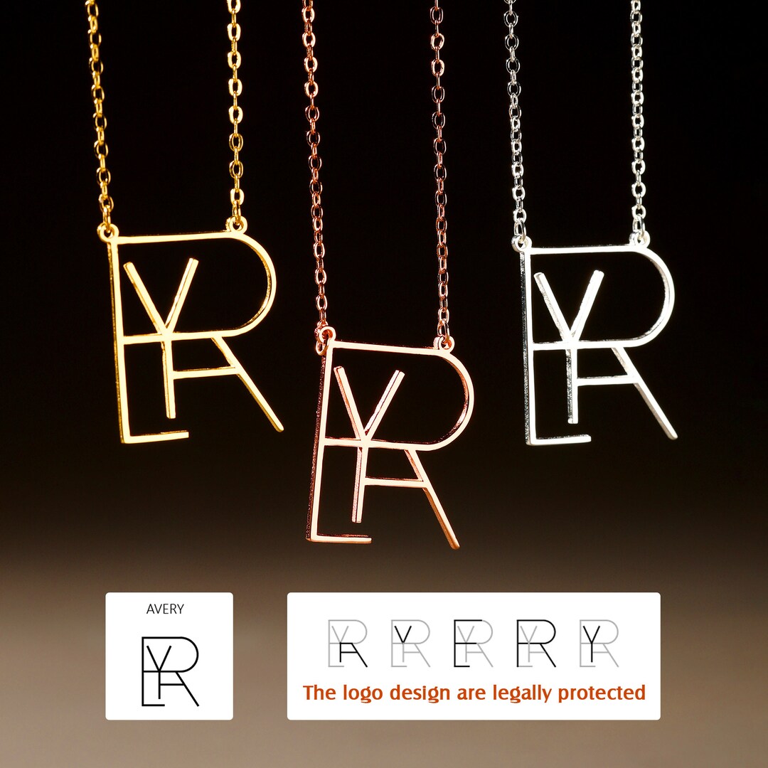 Unique Name Necklace, Name Logo Inspirations, Customized Silver ...