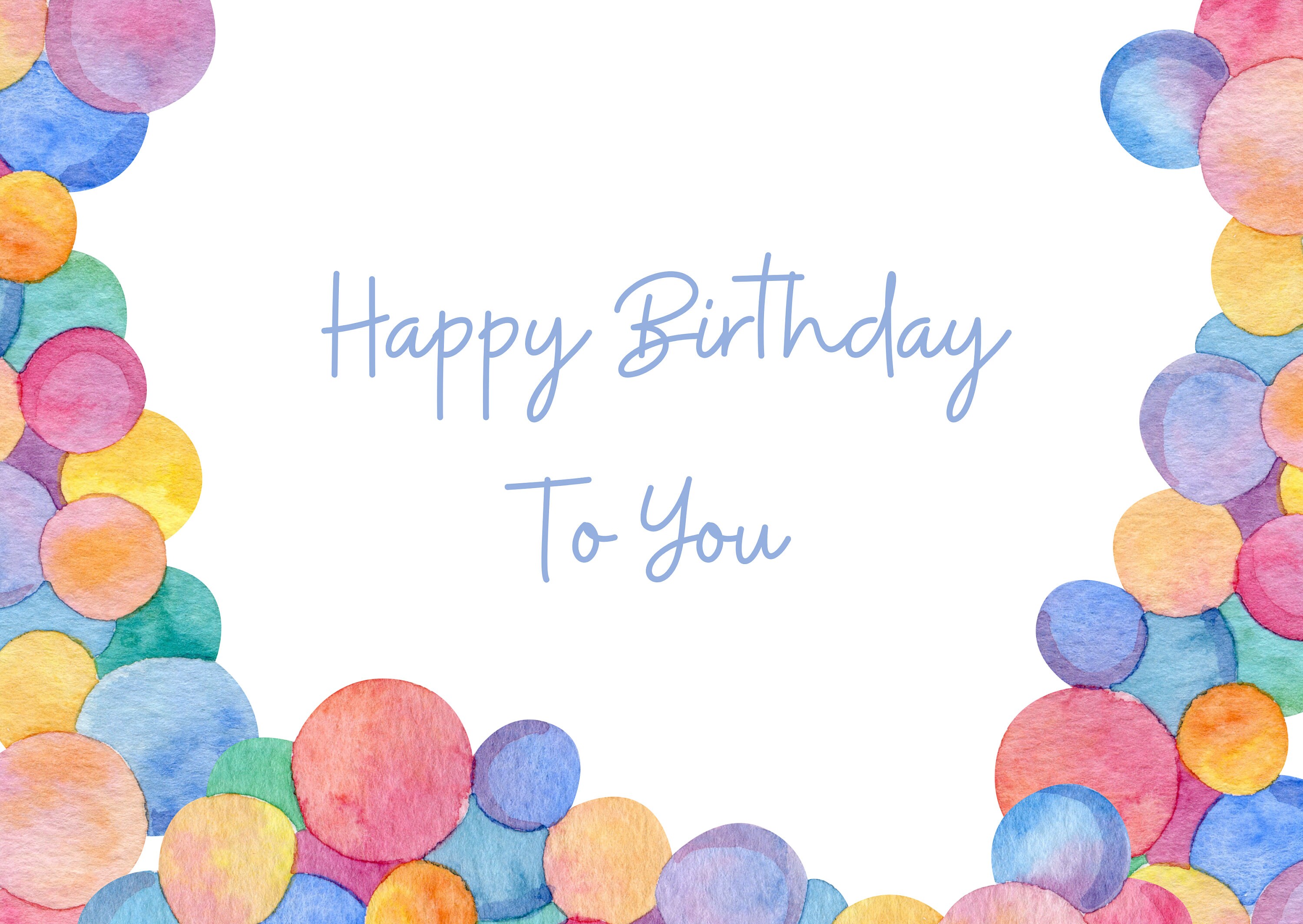 Happy Birthday Printable Card Digital Download Birthday Card. - Etsy
