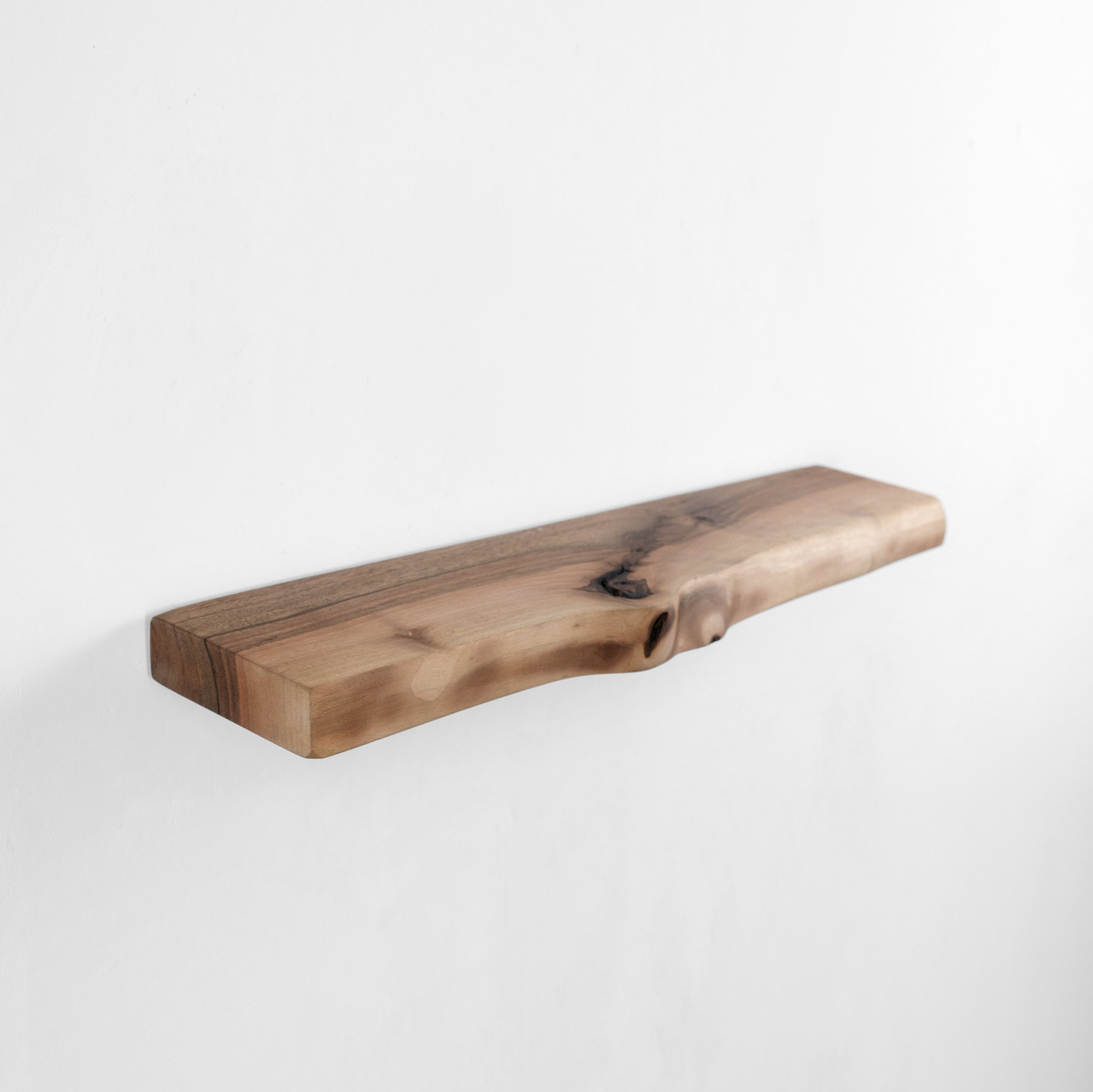 Natural Walnut Shelf , Industrial Shelves , Heavy Duty Shelf , Natural ...