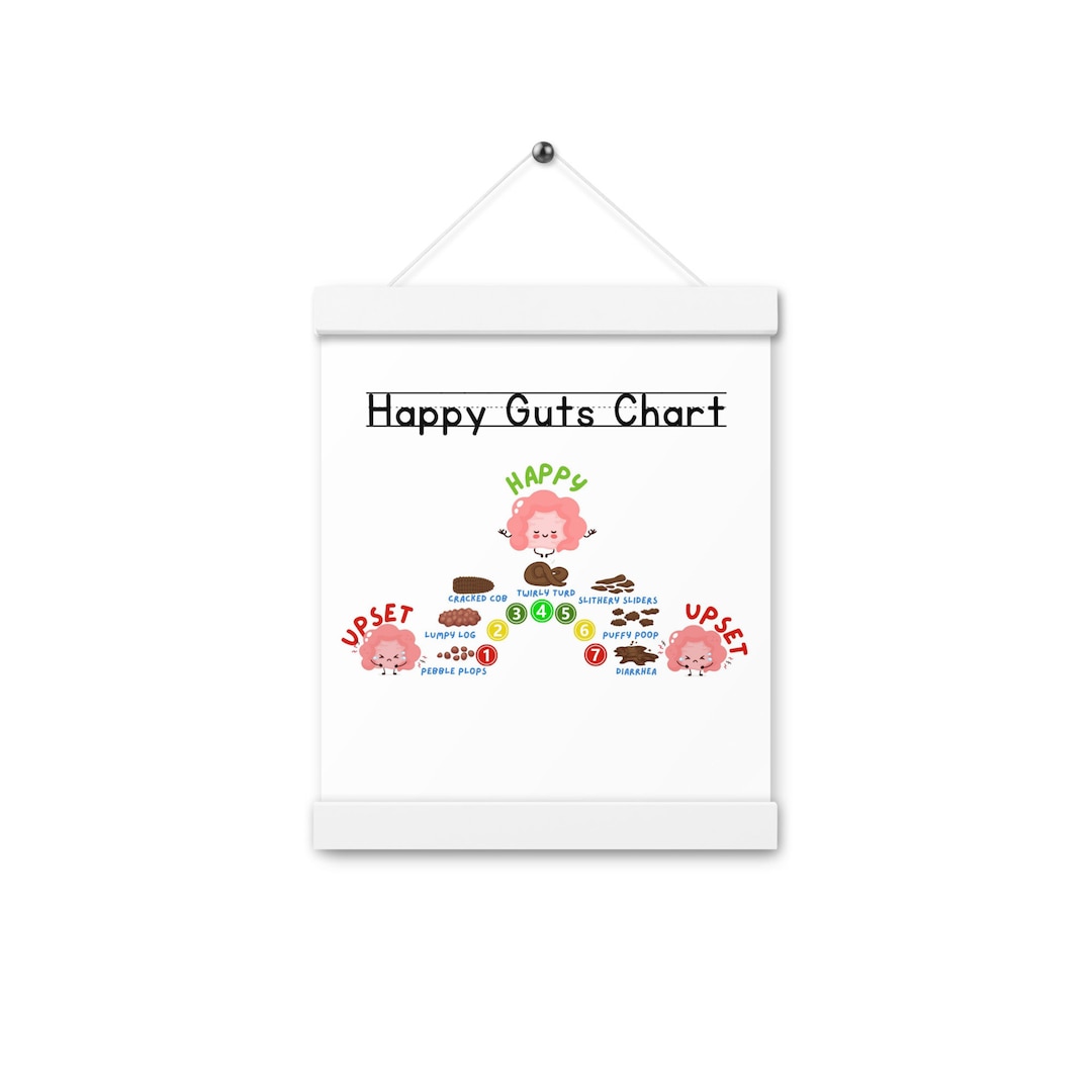 Happy Guts Chart _poster With Hangers - Etsy