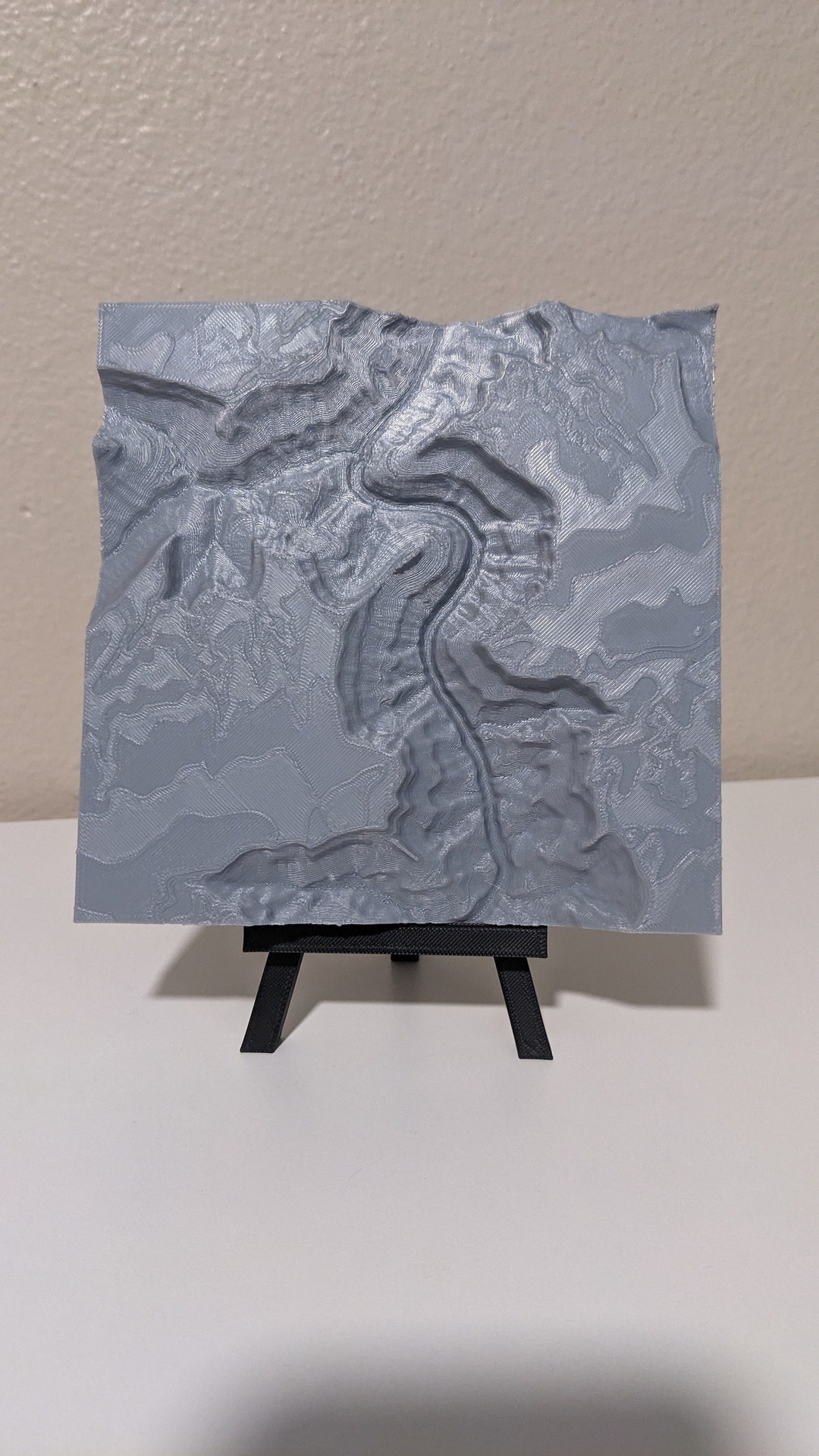 3D Printed Topographical Map - Etsy
