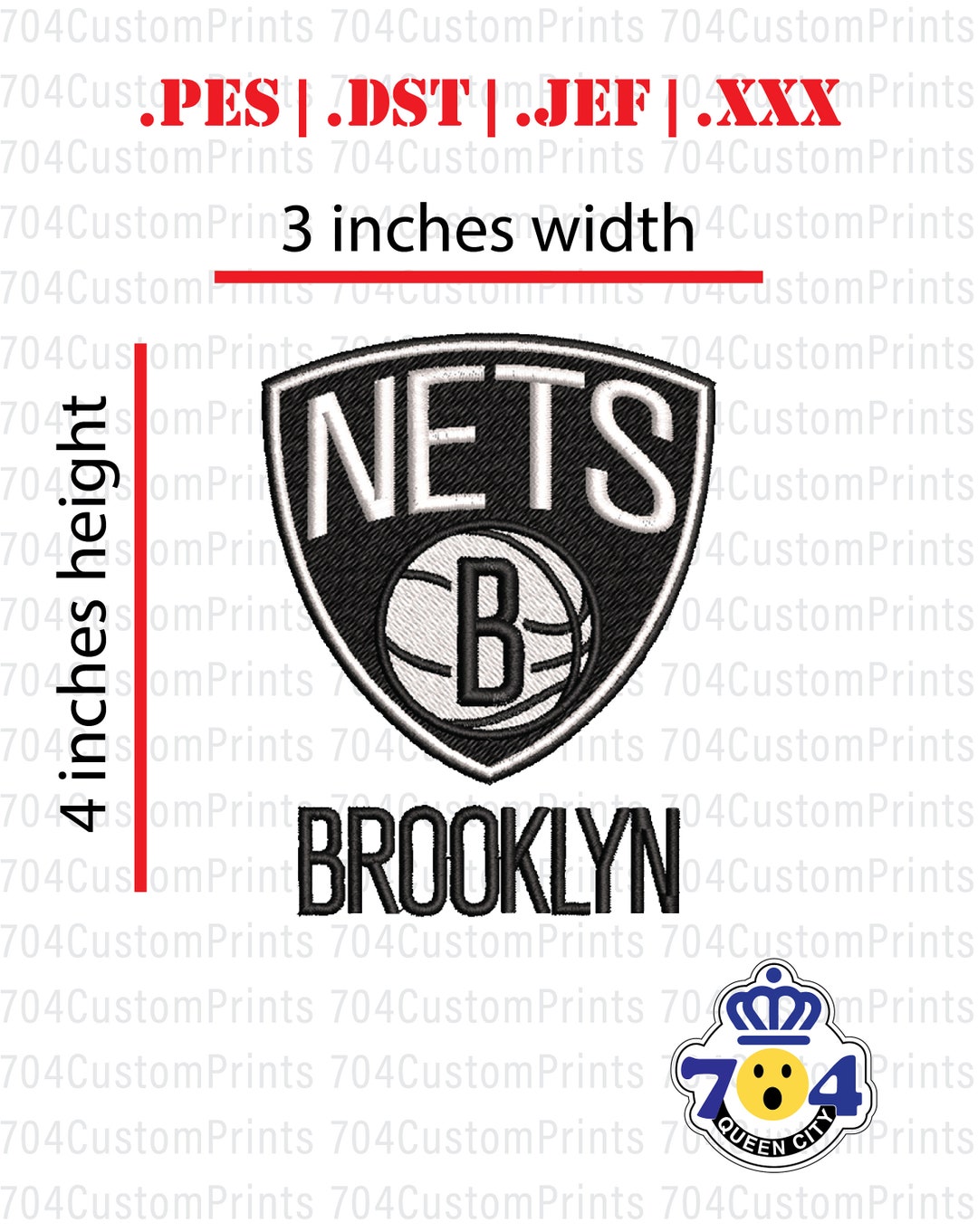NBA Sports Team Embroidery File, Digital Download DST, PES and Other ...