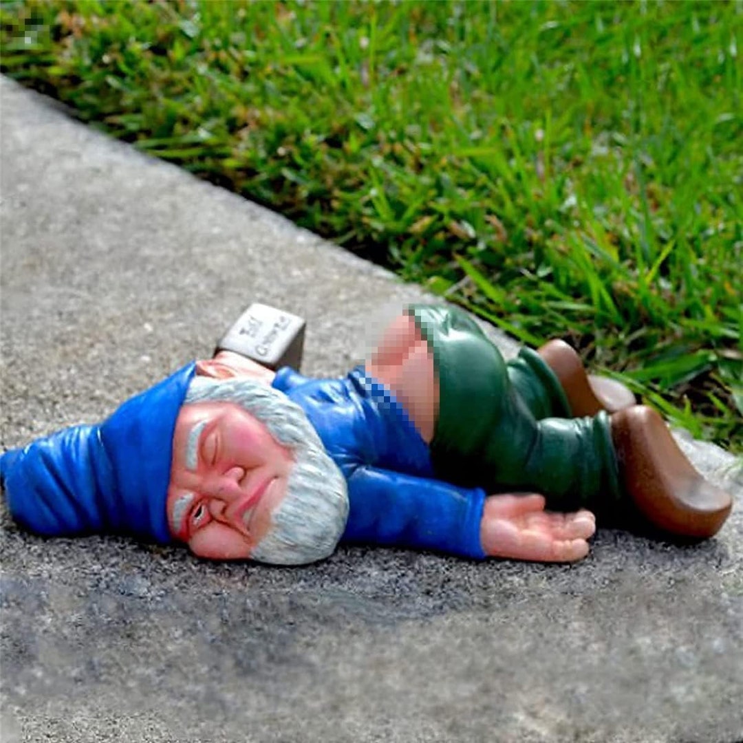 Garden Gnomes Outdoor Gnome Statues Garden Gnome Crafts Garden Decor Funny Resin Statues Indoor