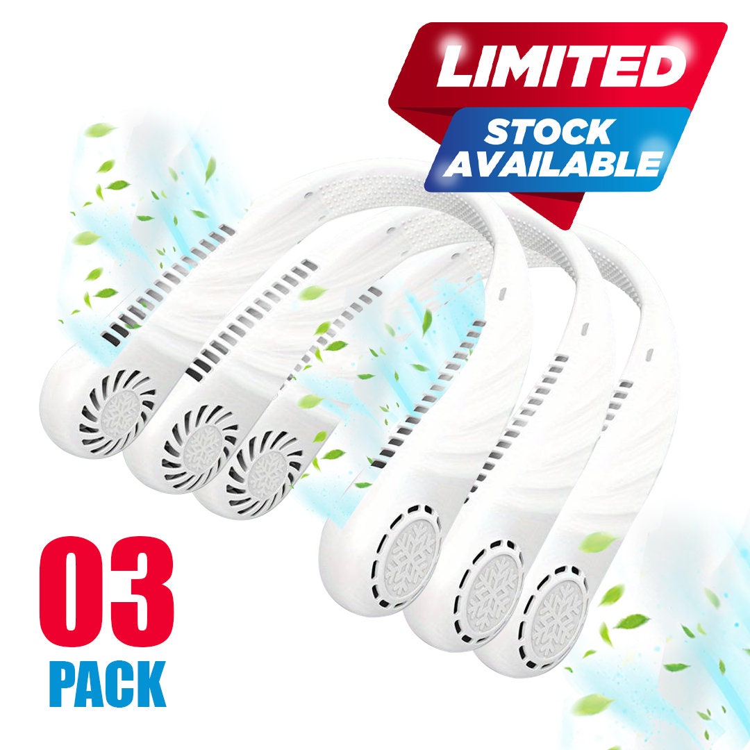 USB Rechargeable Neck Fan Portable Neckband Bladeless Air - Etsy UK